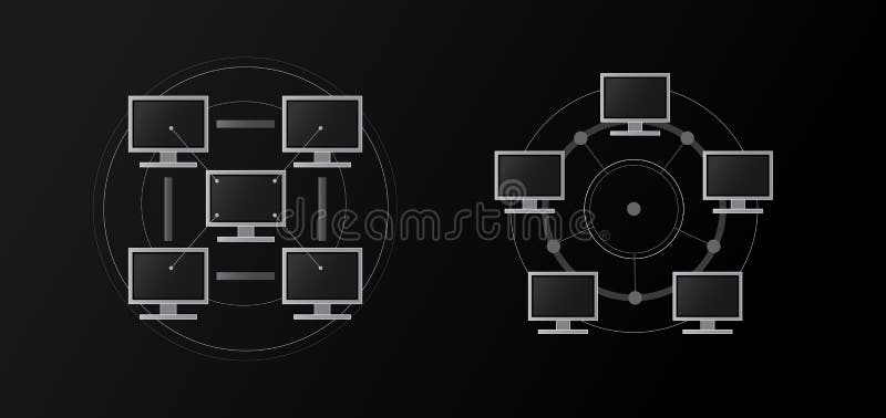 Network stock vector. Illustration of symbol, phone, connect - 34444122