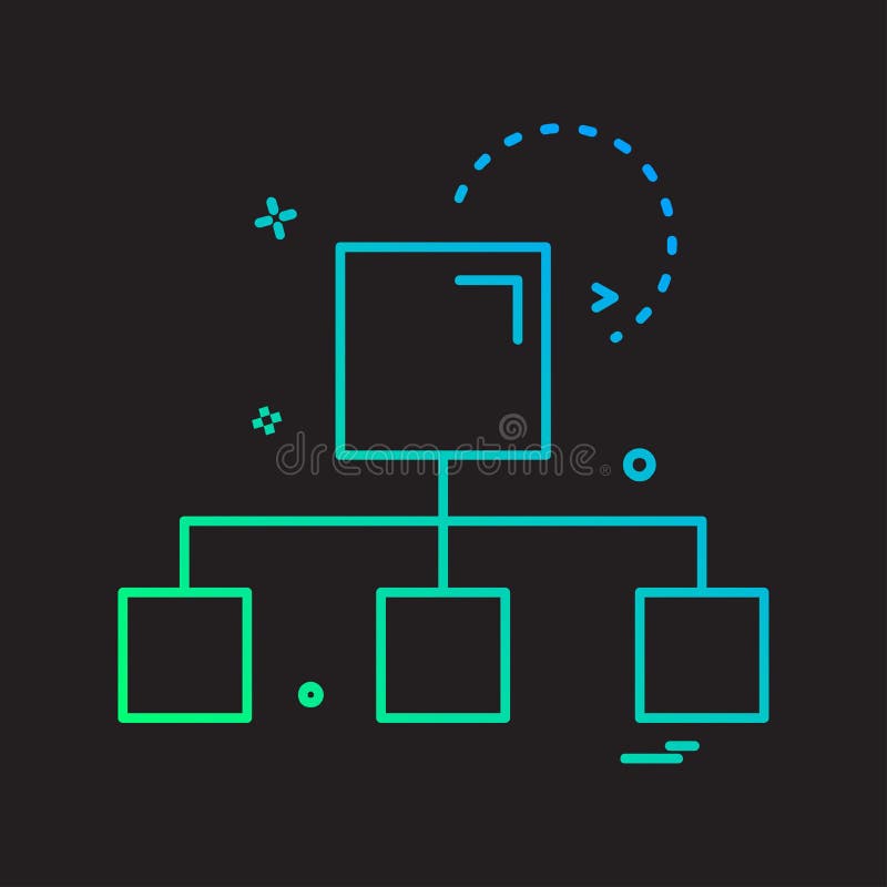 Network icon design vector stock vector. Illustration of data - 125532327