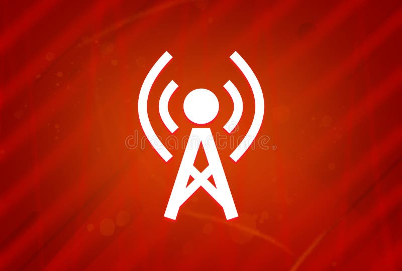 Network Icon Isolated on Abstract Red Gradient Magnificence Background ...