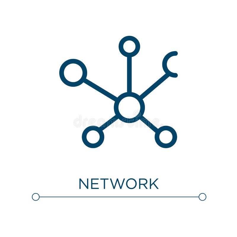 Network Icon. Linear Vector Illustration. Outline Network Icon Vector ...