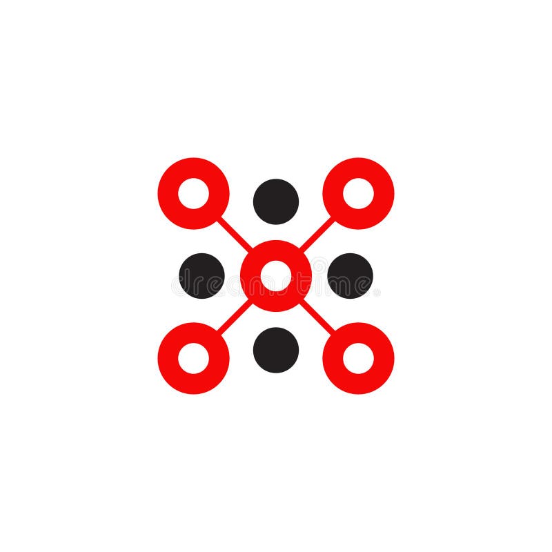 Network Icon Logo Design Vector Template Stock Vector - Illustration of ...