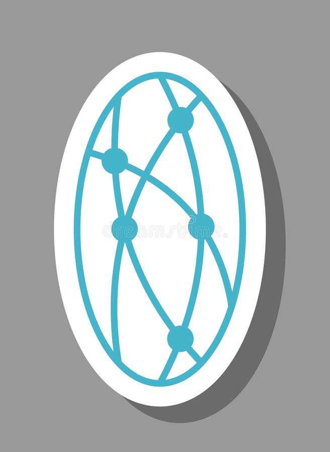 Network Icon that Symbolizes Globe and Connection Stock Vector ...