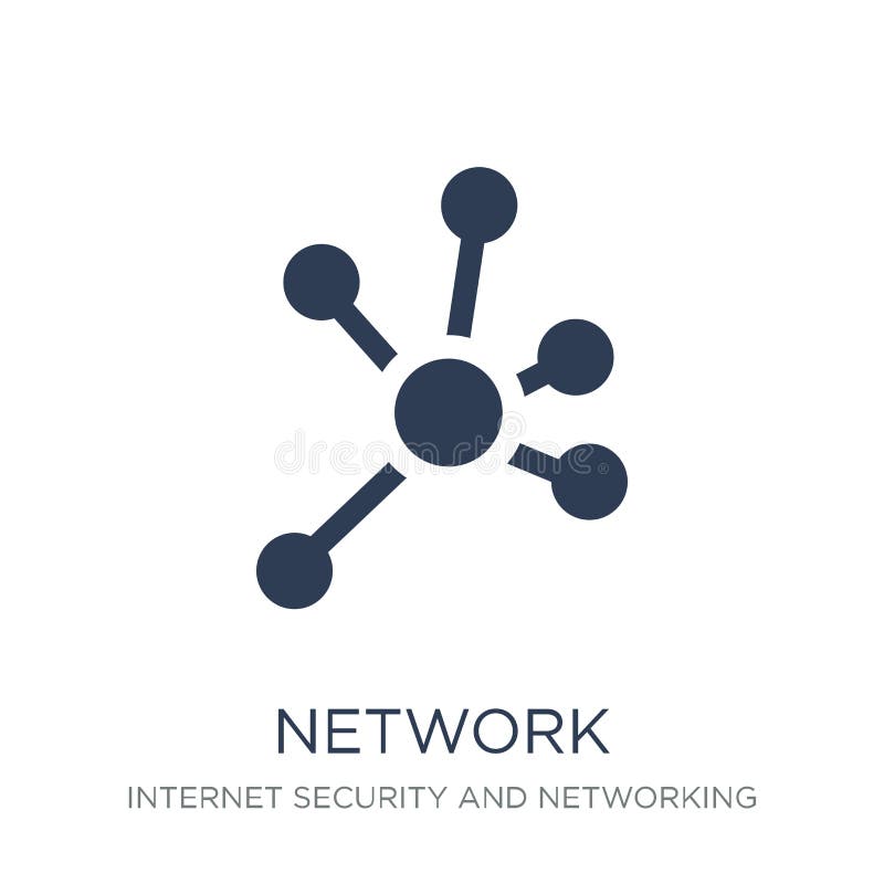 Network Icon. Trendy Flat Vector Network Icon on White Background from ...