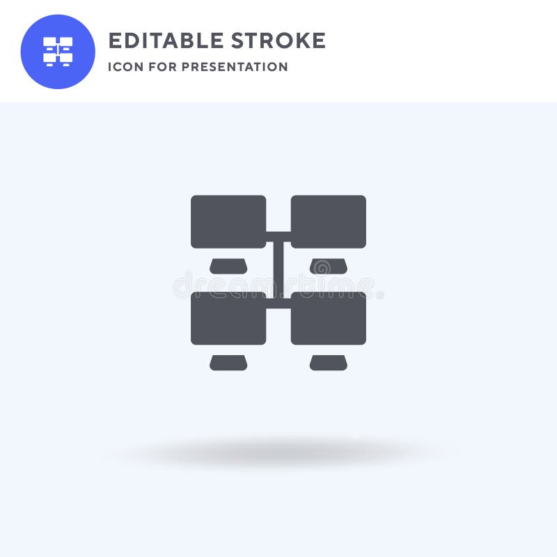 Network Icon Vector, Filled Flat Sign, Solid Pictogram Isolated on ...