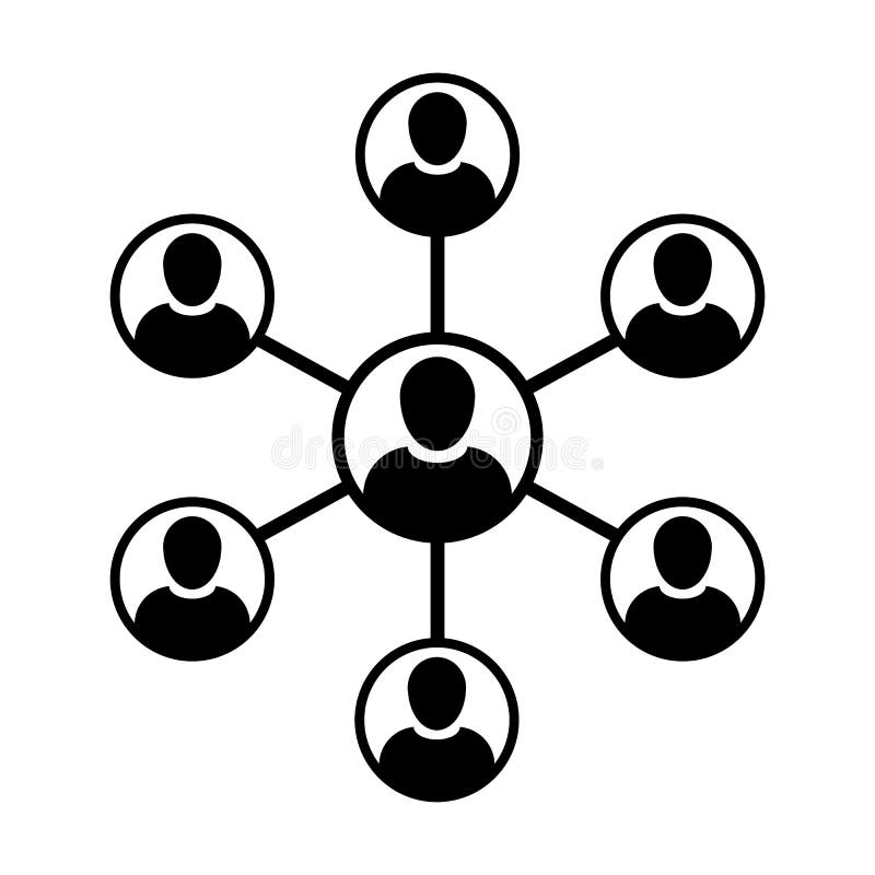 Connected People Icon Stock Illustrations – 12,965 Connected People ...
