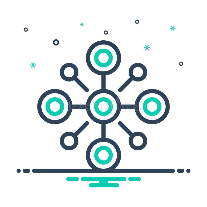 Mix Icon for Network, Web and Connection Stock Illustration ...