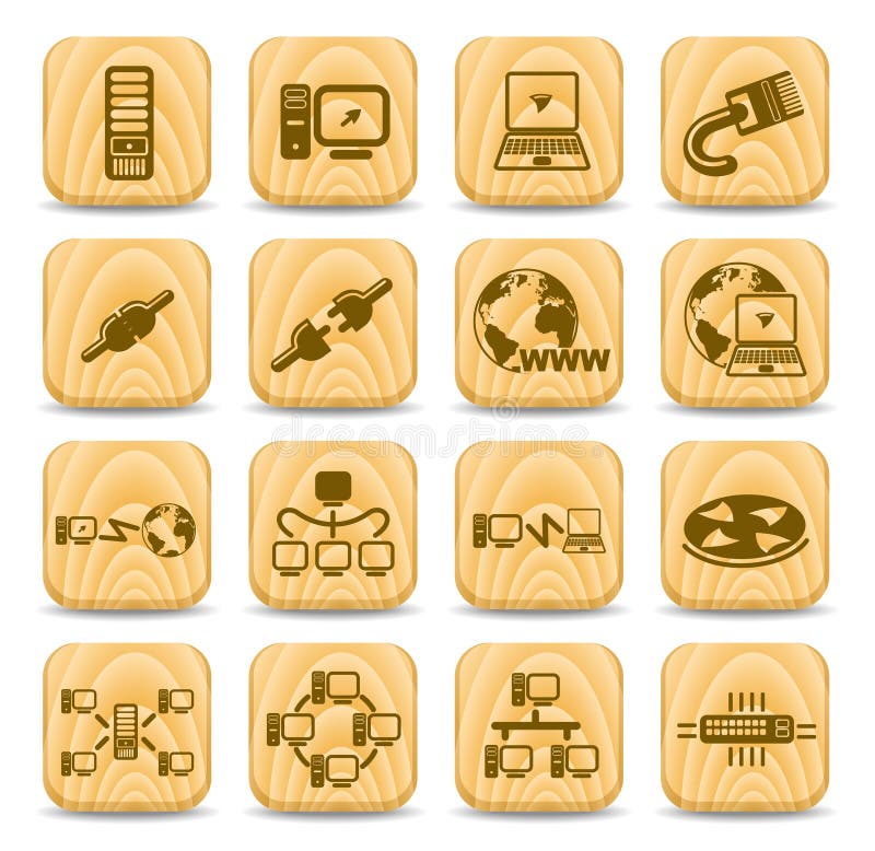 Network icons stock vector. Illustration of network, connector - 8965855