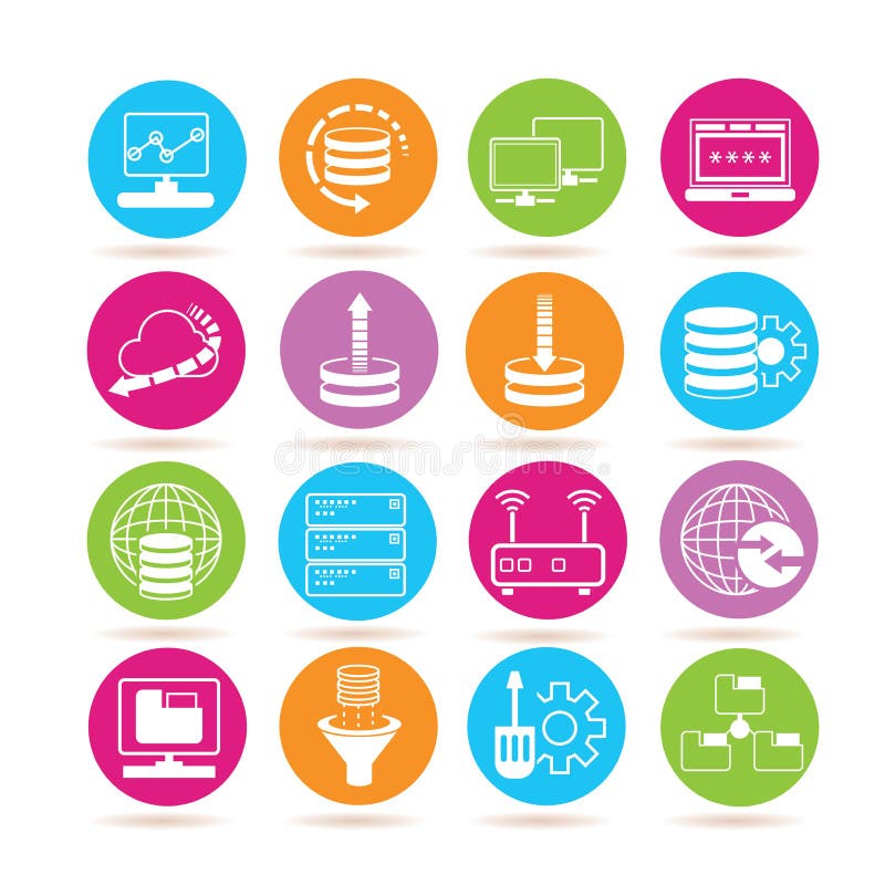 Network icons stock illustration. Illustration of save - 80943400