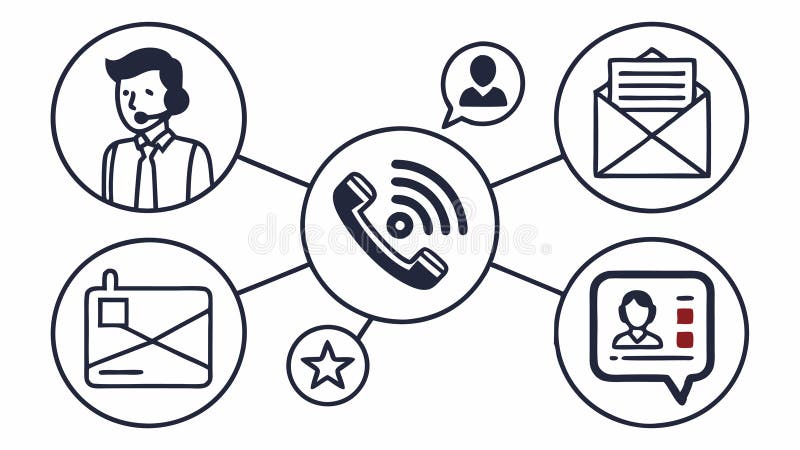 Network Icons Connection Nodes and Digital Network Symbols Collection ...