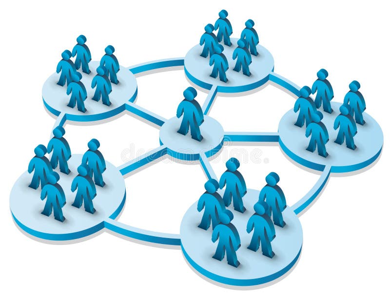 Network illustration stock vector. Illustration of chain - 18184787