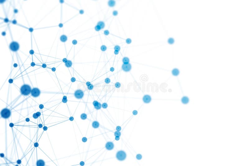 Network Illustration on White Background Stock Illustration ...
