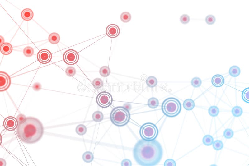 Network Illustration Multi Color Stock Illustration - Illustration of ...