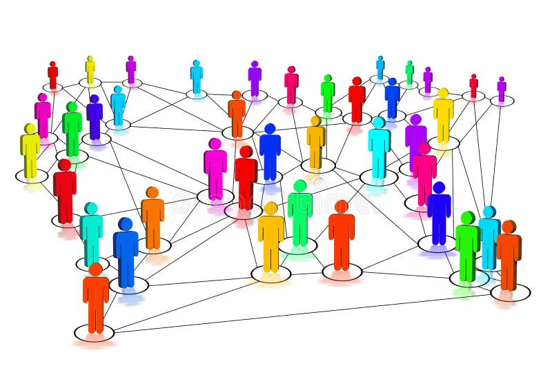 Communication Network People Stock Vector - Illustration of design ...