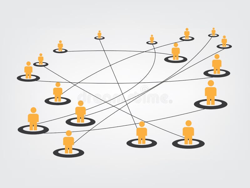 Communication Network People Stock Vector - Illustration of design ...