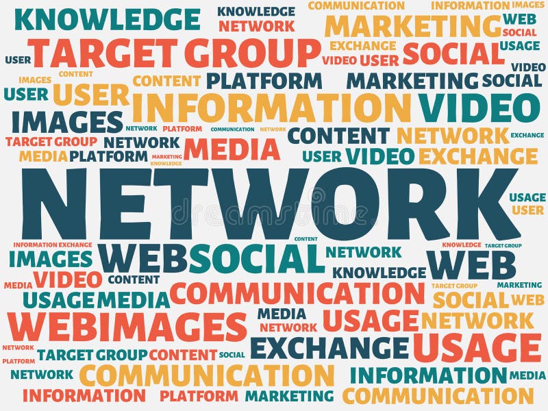 NETWORK - Image with Words Associated with the Topic SOCIAL MEDIA, Word ...