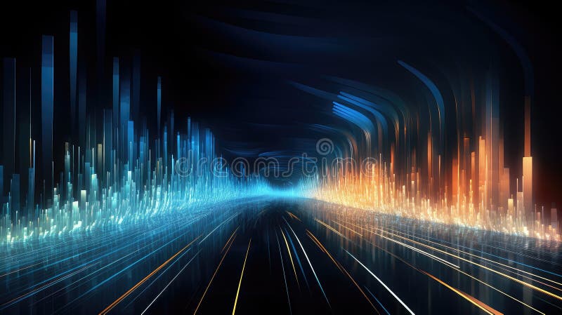 Network Information Highway Abstract Stock Illustration - Illustration ...