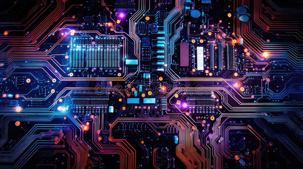 Network Information Technology Background Stock Image - Image of ...