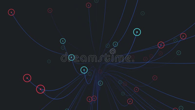 Network of Interconnected Dots Illustrating Node Connections Stock ...