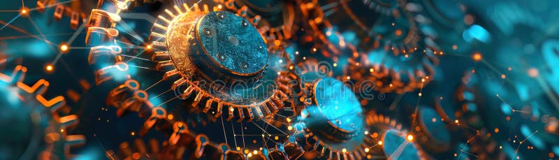 A Network of Interconnected Gears Symbolizing the Interdependence of ...