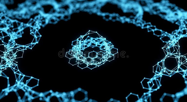 A Network of Interconnected Hexagonal Structures in a Digital Formation ...