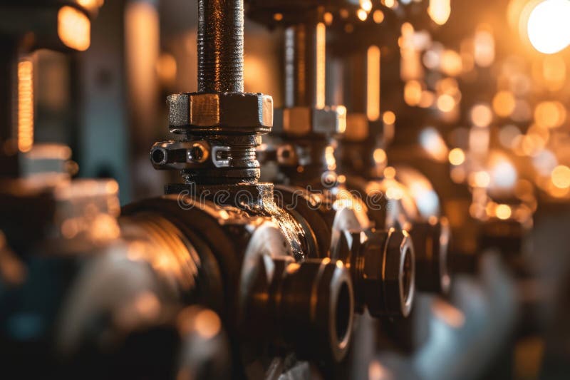 A Network of Interconnected Pipes. Suitable for Industrial, Engineering ...