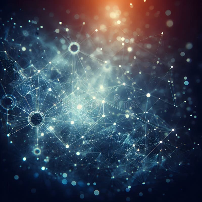 A Network of Interconnected Points or Nodes, Which are Linked by Lines ...