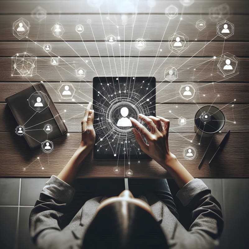 A Network Of Interconnected Points Or Nodes Which Are Linked By Lines To Form A Complex Web