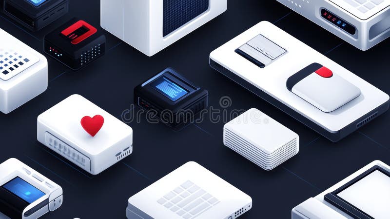 IoT Device Network stock illustration. Illustration of system - 367196184