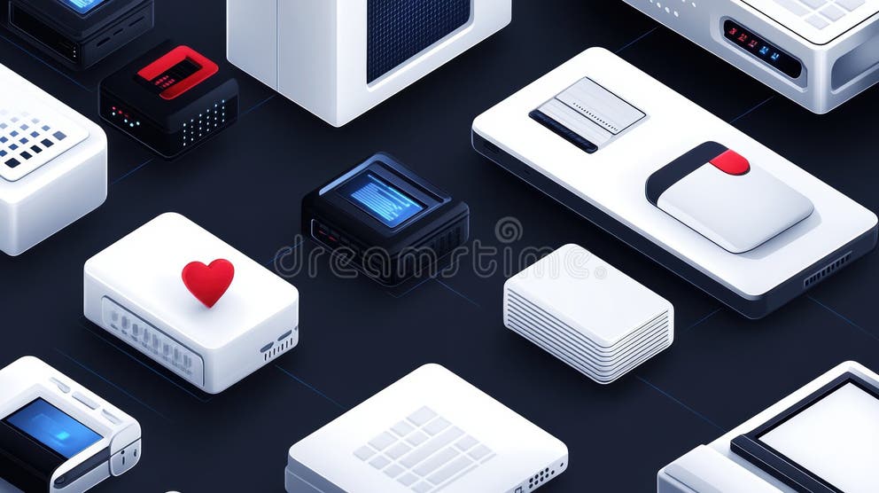 IoT Device Network stock illustration. Illustration of system - 367196184