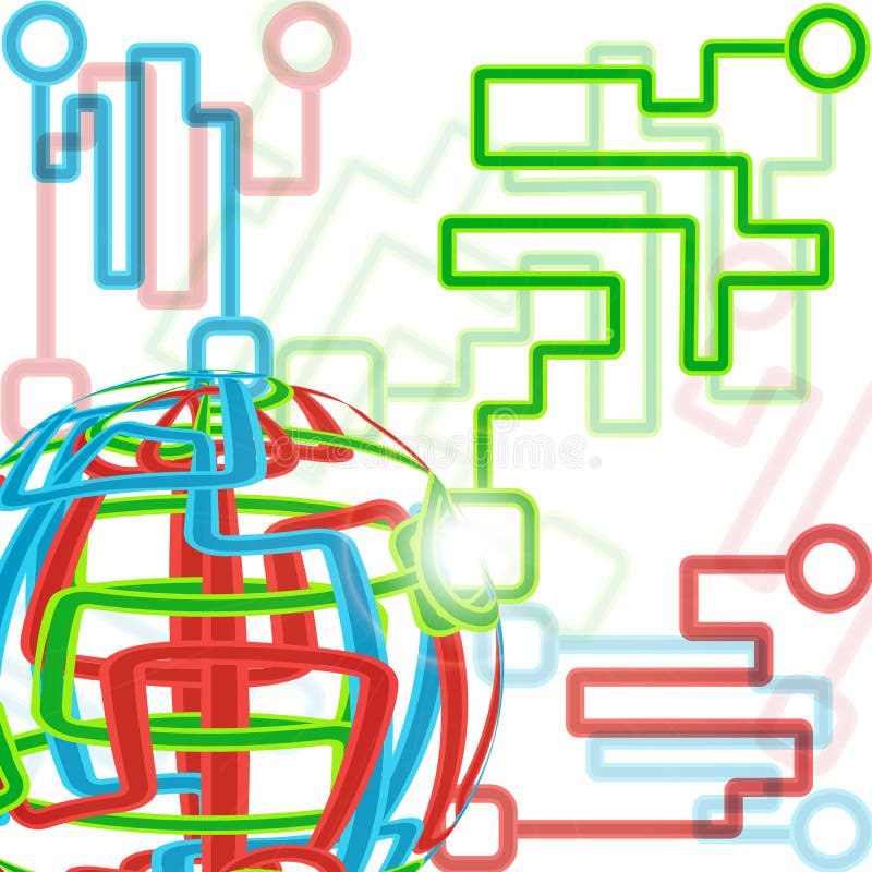 Network and Internet Channels Stock Illustration - Illustration of ...