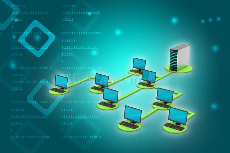 Global Network and Internet Communication Concept Stock Illustration ...