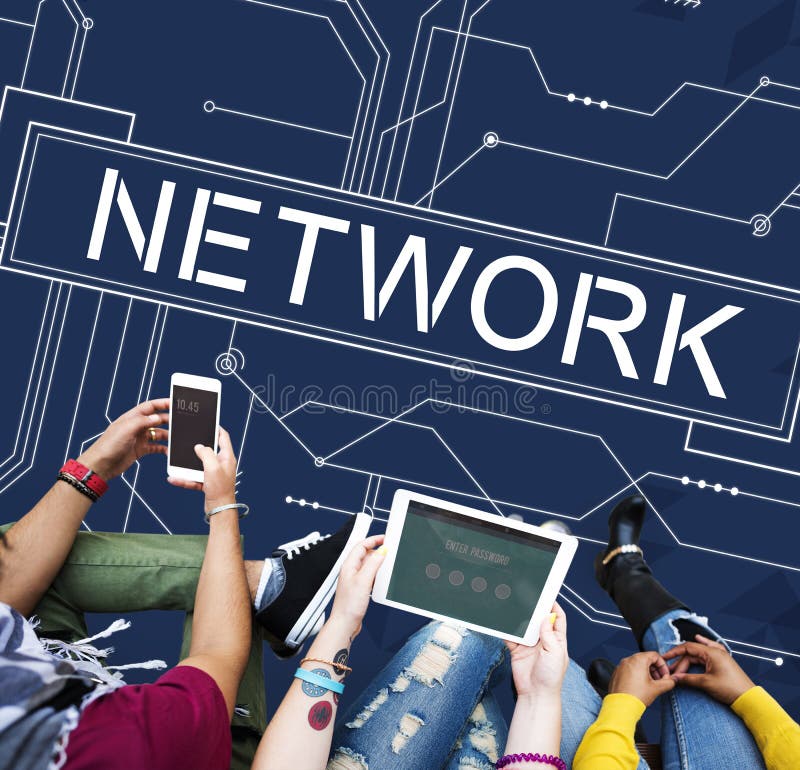 Network Internet Online Technology Future Concept Stock Photo - Image ...