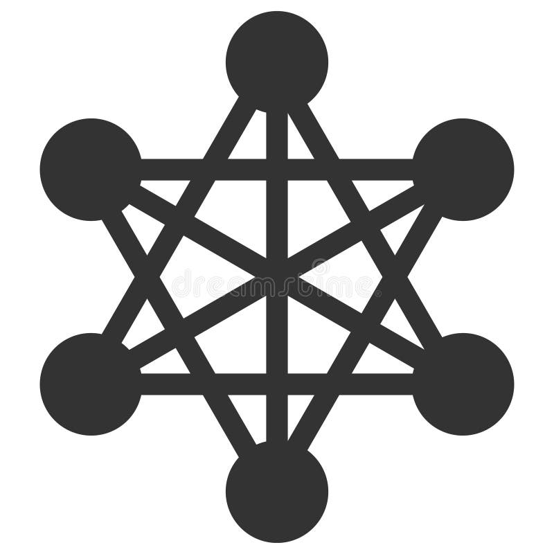 Network Links Vector Icon Flat Illustration Stock Vector - Illustration ...