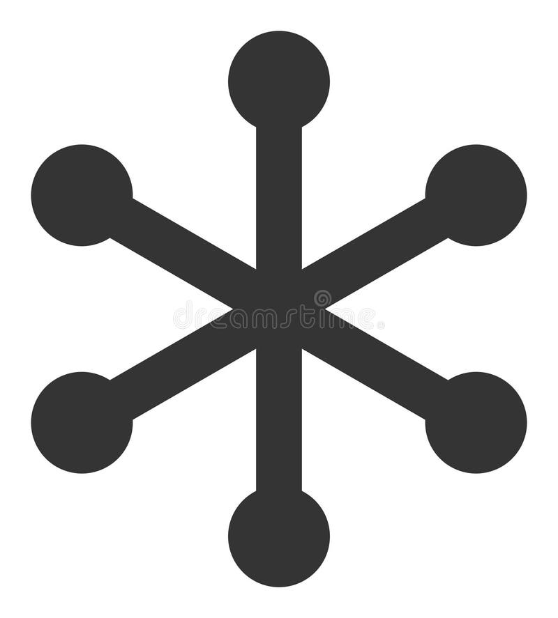 Network Links Vector Icon Flat Illustration Stock Vector - Illustration ...