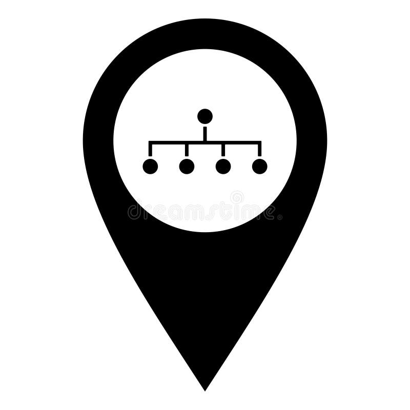 Network and Location Pin As Vector Illustration Stock Vector ...
