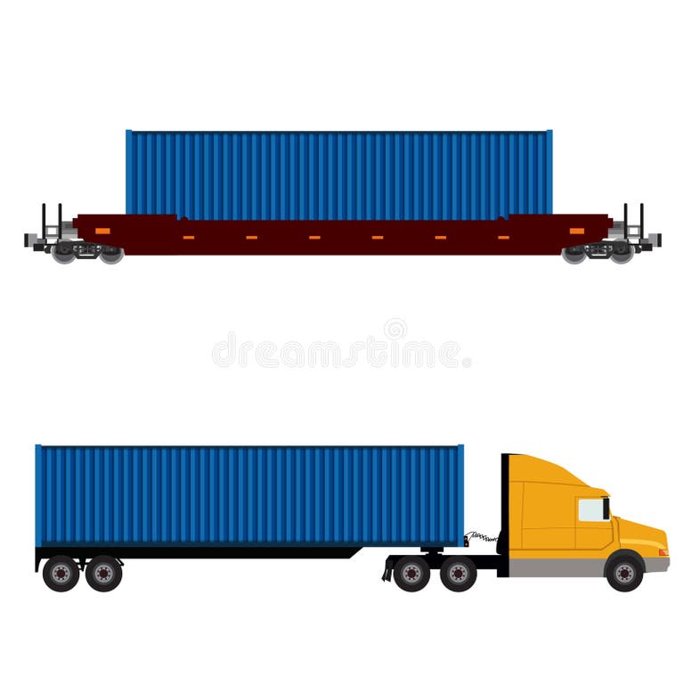 Container Train Stock Illustrations – 13,318 Container Train Stock ...