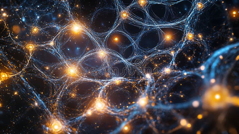 Network of Loops Representing Quantized Spacetime Bright Knots Forming ...