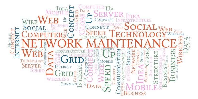 Network maintenance stock illustration. Illustration of background ...