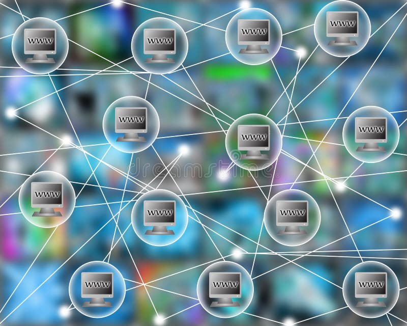 Network stock illustration. Illustration of online, technology - 53684138