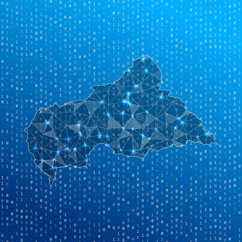 Network map of CAR. stock vector. Illustration of boundary - 213147757