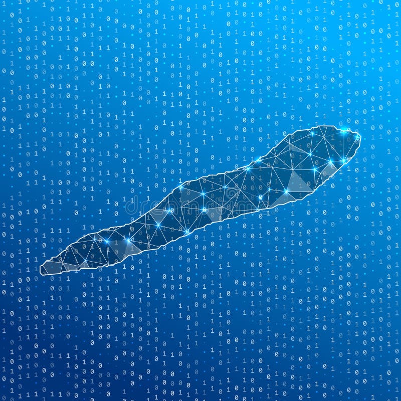 Network Map of Cayman Brac. Stock Vector - Illustration of navigation ...