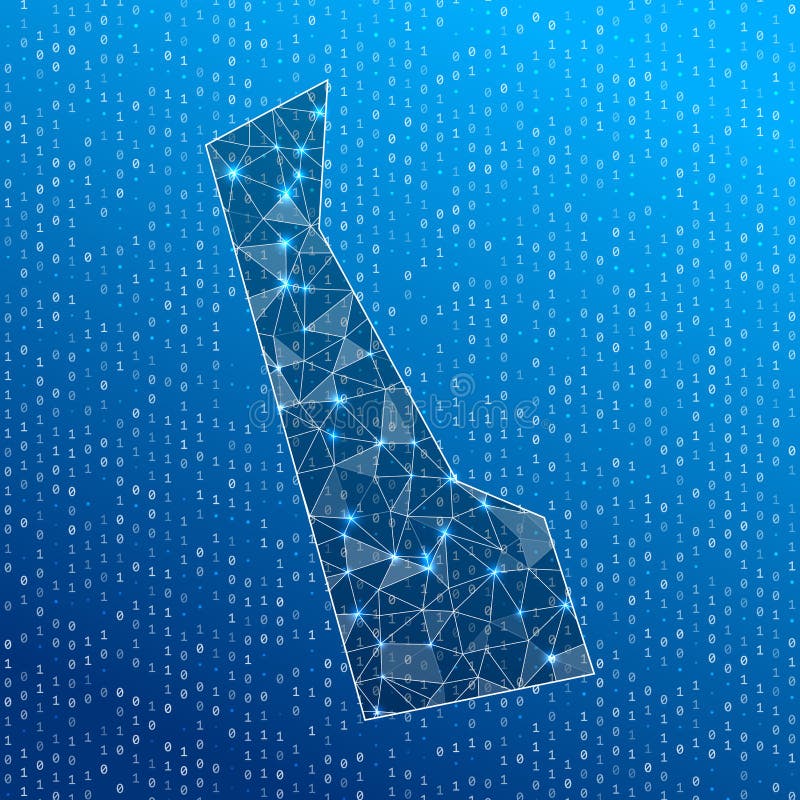 Network map of Delaware. stock vector. Illustration of american - 219181005