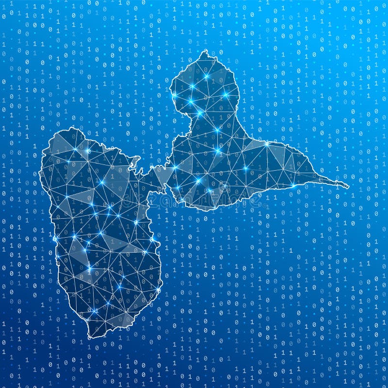 Grande-Terre map. stock vector. Illustration of black - 158033643