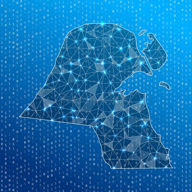 Digital Kuwait logo. stock vector. Illustration of matrix - 169753698