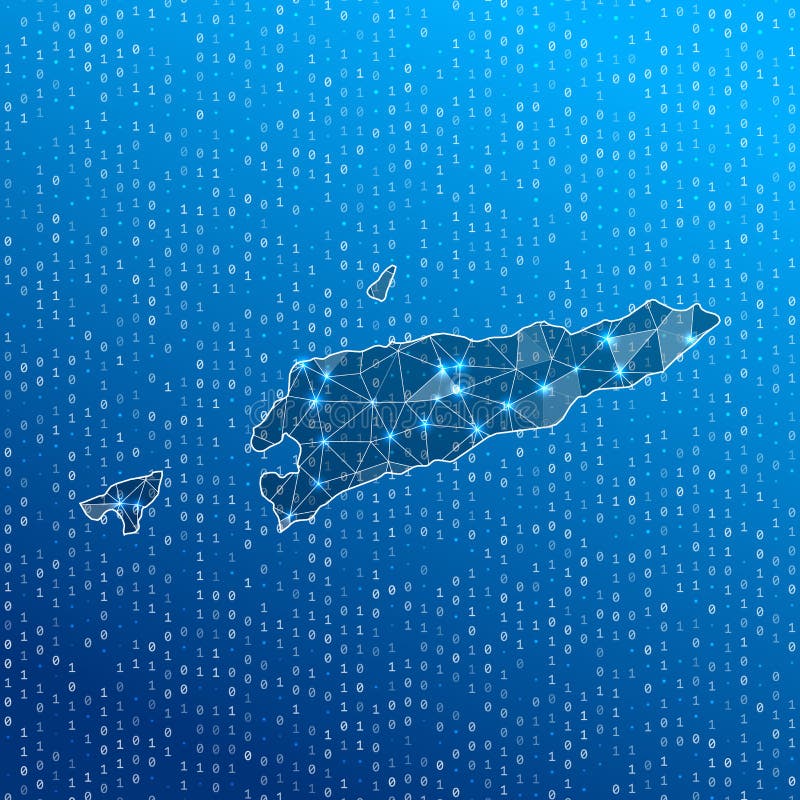 Network Map of Timor-Leste. Stock Vector - Illustration of dili ...