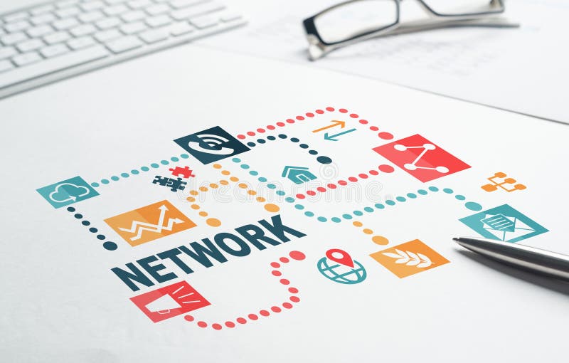 Network media background stock photo. Image of network - 85797778