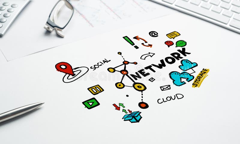 Network media background stock image. Image of internet - 90118695