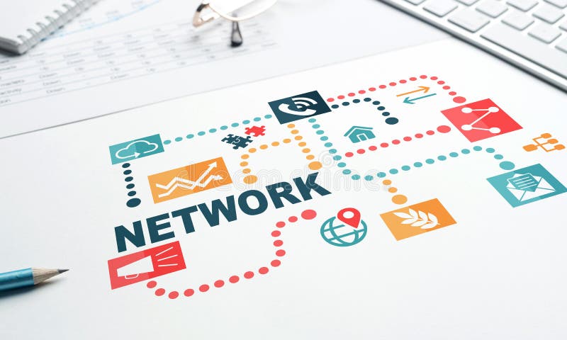 Network media background stock image. Image of strategy - 96632821