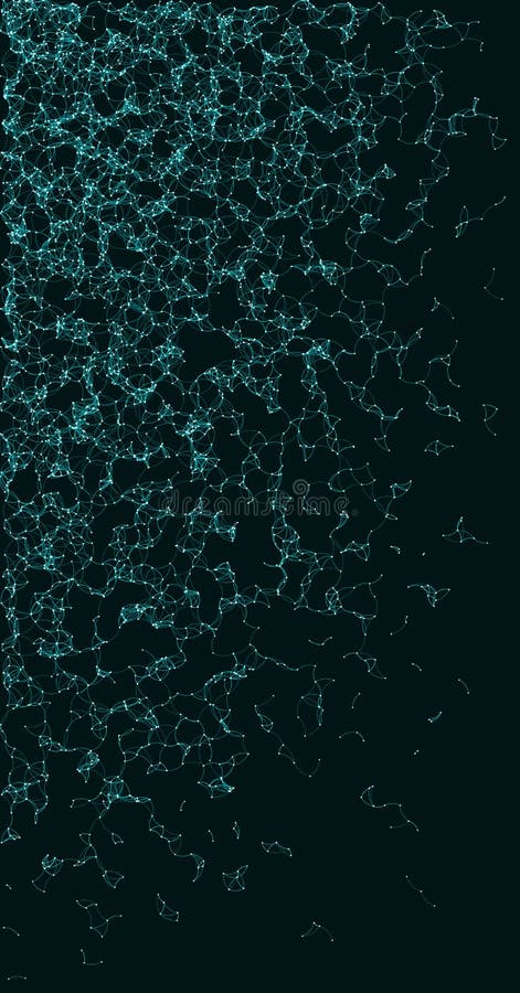 Network Mesh Procedural Art Background Illustration Stock Vector ...