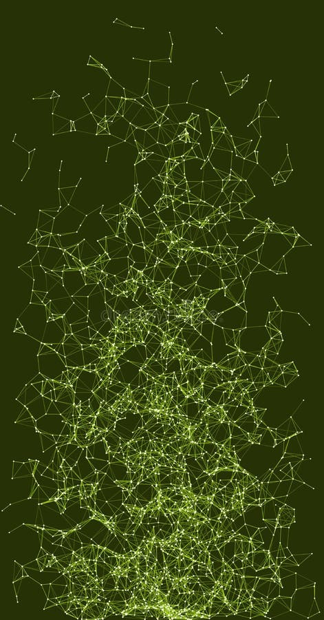 Network Mesh Procedural Art Background Illustration Stock Vector ...